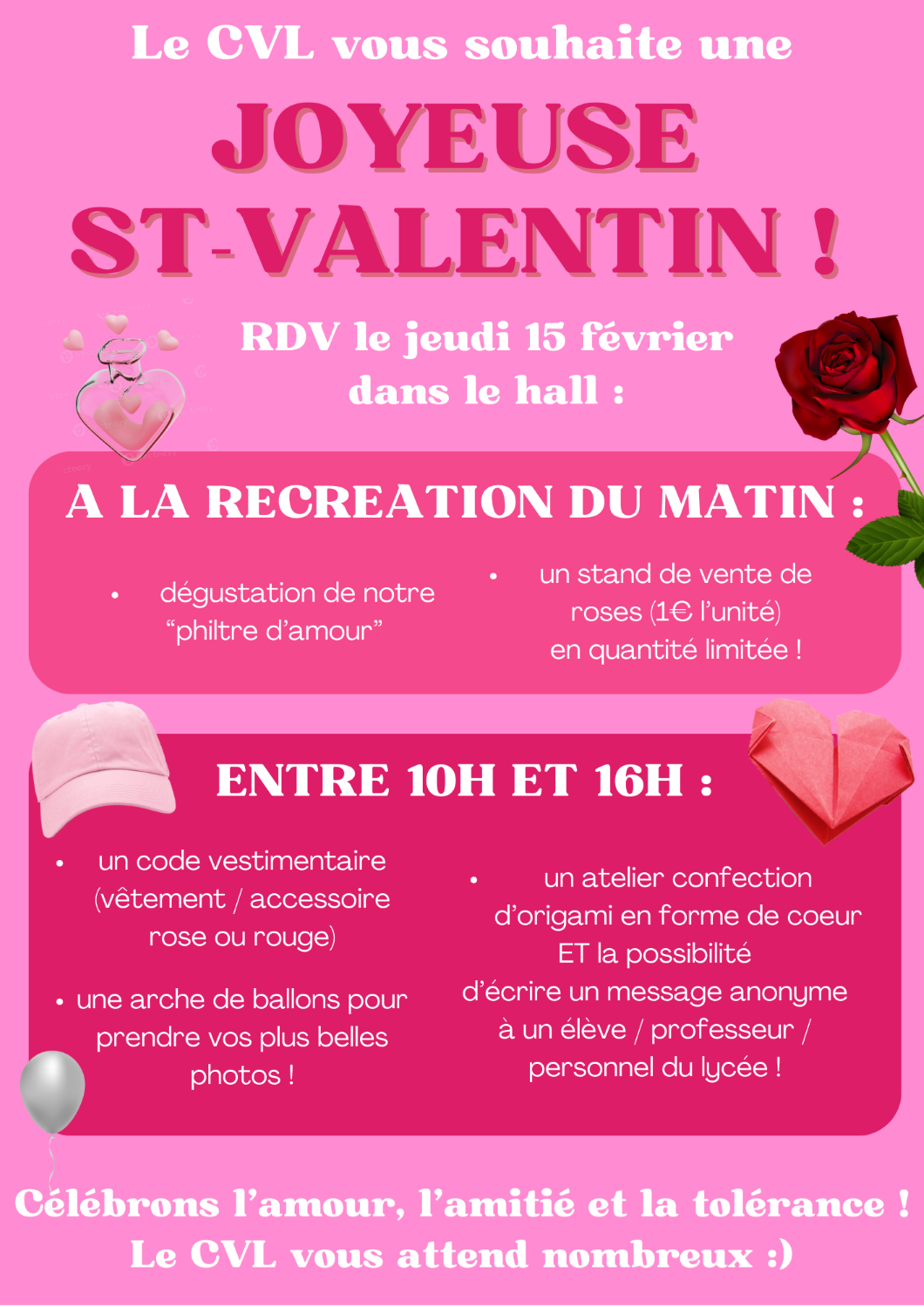 Le CVL et la Saint Valentin – Lycée Jean Racine